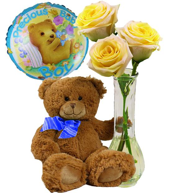 Baby Boy Blue Gift Set | Avas Flowers