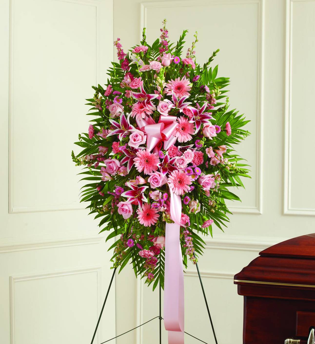 Pink Sympathy Spray | Avas Flowers